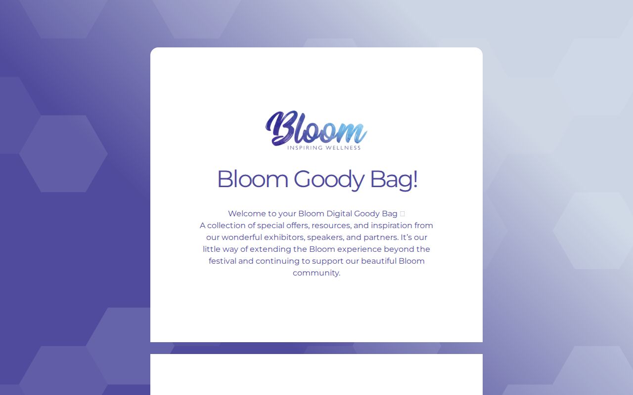 Bloom Goody Bag